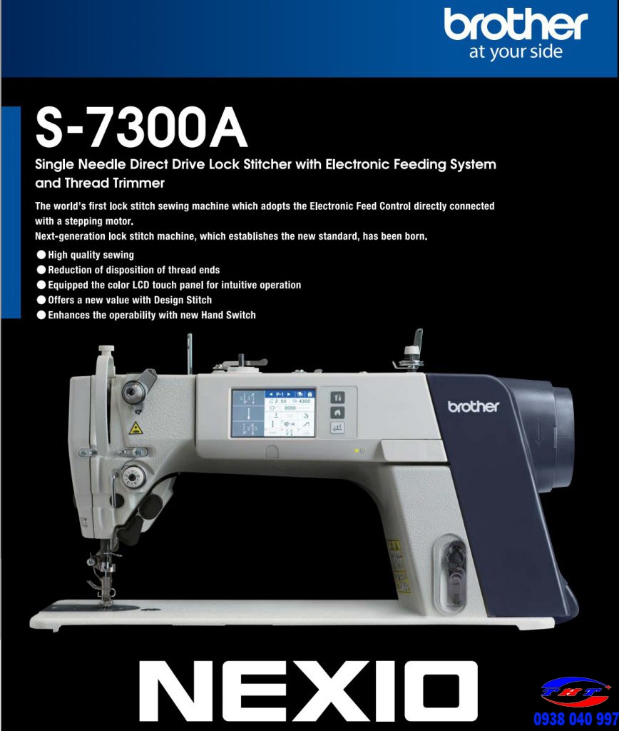 MÁY MAY 1 KIM ĐIỆN TỬ BROTHER S-7300A – Tân Hưng Thịnh